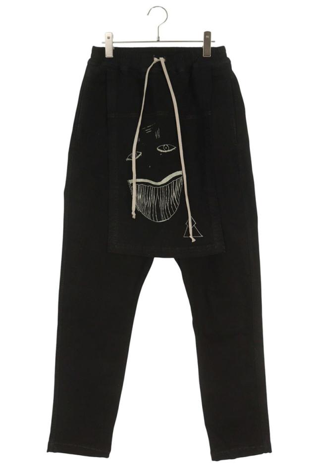 ダークシャドウ サイズ:S  DU02B4370 プリントサルエルデニムパンツ 新古品 SB01