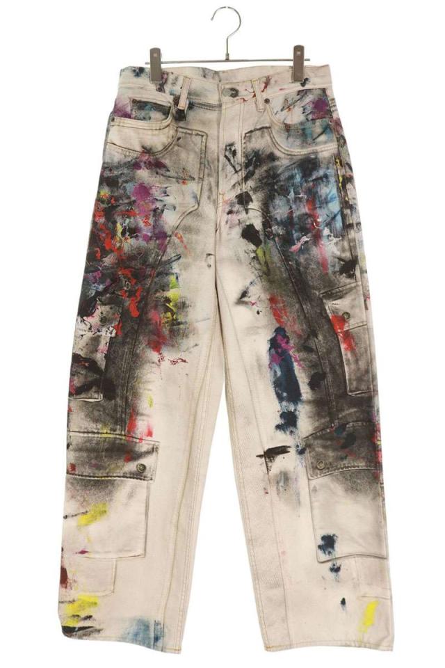 アクネストゥディオズ サイズ:S  25AW  CK0133 1981 ペイントルーズフィットデニムパンツ 新古品 SS13