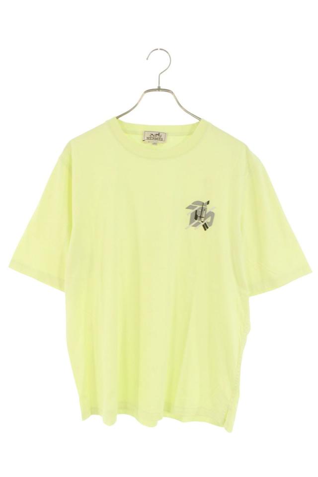 エルメス サイズ:L フロントワッペンデザインクルーネックTシャツ 中古 BS99