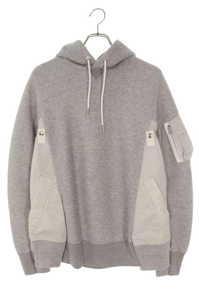 サカイ サイズ:2  22AW  SCM-044 ドッキングデザインナイロン切り替えプルオーバーパーカー 中古 BS99