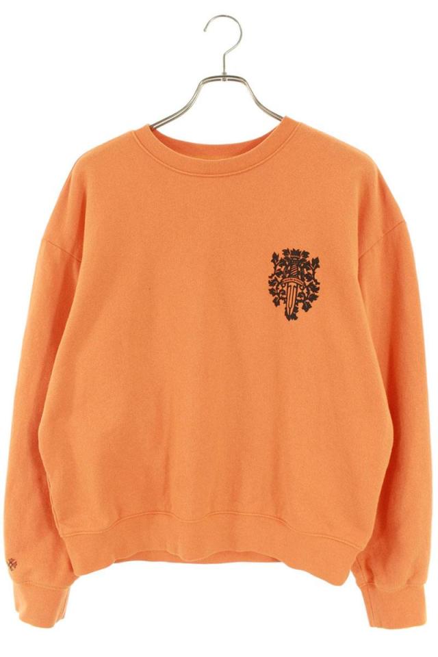 クロムハーツ サイズ:L  Vine Dagger Crewneck Sweatshirt ヴァインダガープリントクルーネックスウェット 中古 SS13