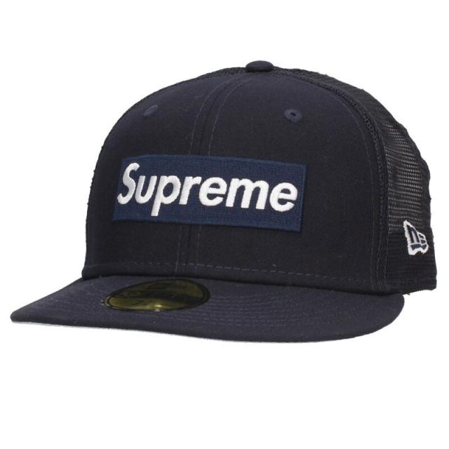 シュプリーム  ニューエラ サイズ:7.375  23SS  New Era Box Logo Mesh Back Cap ボックスロゴメッシュキャップ 中古 BS99
