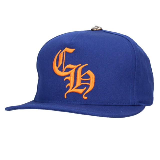 クロムハーツ サイズ:ONE SIZE  CH HAT CH刺繍ベースボールキャップ帽子 中古 OS06