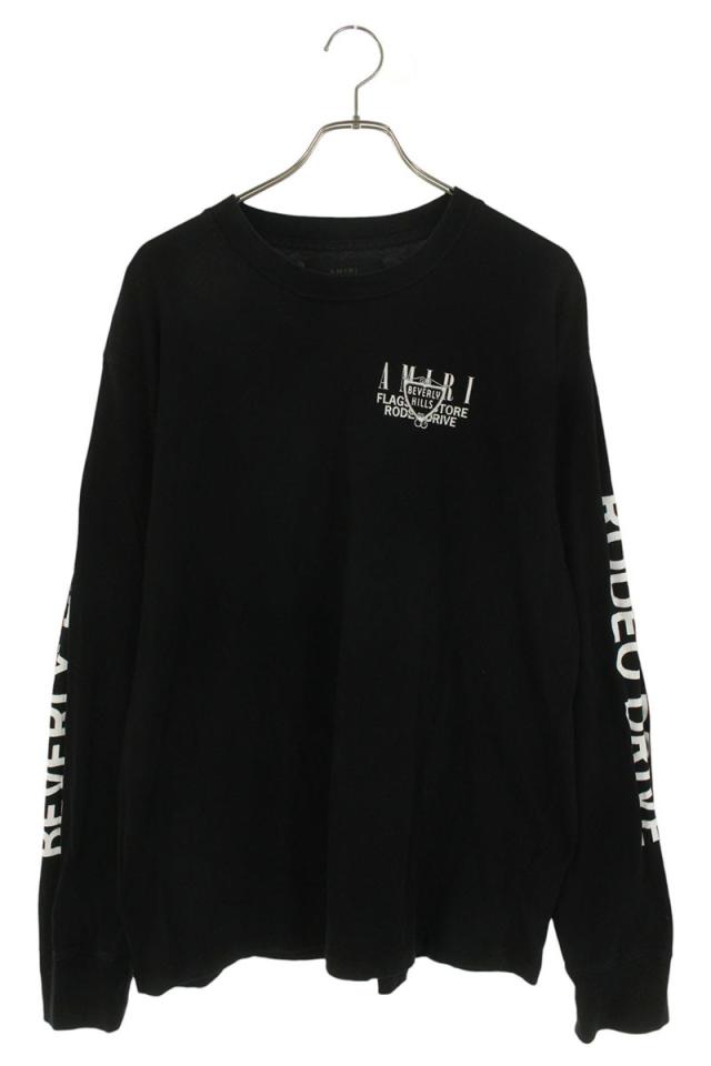 アミリ サイズ:L BEVERLY HILLSプリント長袖カットソー 中古 FK04