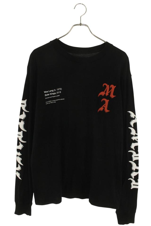アミリ サイズ:L WesLang SolarKingsプリント長袖カットソー 中古 FK04
