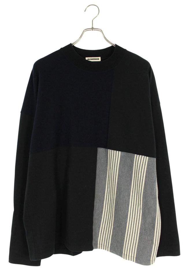 ジルサンダー サイズ:S  JSMP707046 パッチワークオーバーサイズ長袖カットソー 中古 BS99