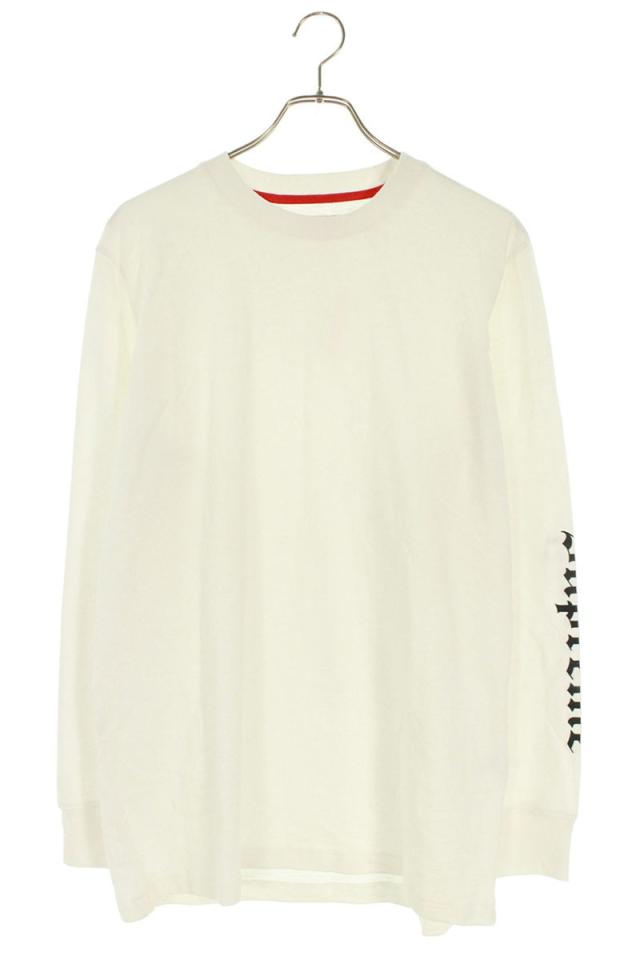 シュプリーム サイズ:L  15AW  OLD ENGLISH L S TPO スリーブロゴ長袖カットソー 中古 BS99