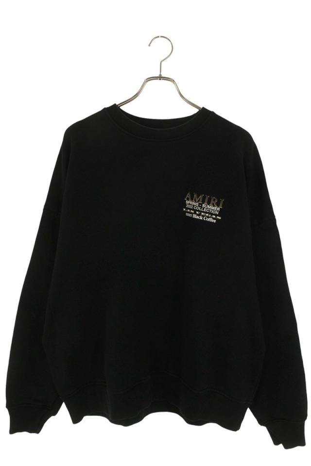 アミリ サイズ:M Black Coffeeロゴプリントスウェット 中古 FK04