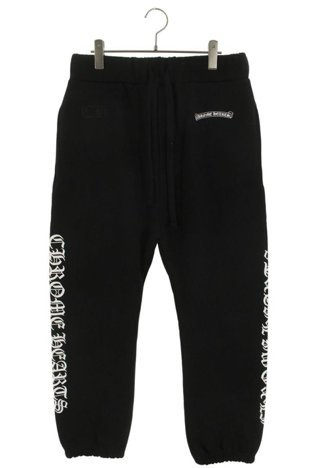 クロムハーツ サイズ:M  SWEAT PANTS ロゴプリントロングパンツ 中古 OK15