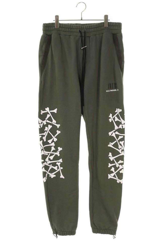 アミリ サイズ:XL ボーンプリント スウェットロングパンツ 中古 BS99