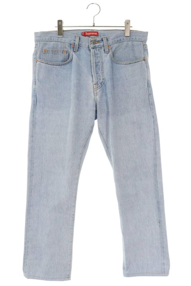 シュプリーム サイズ:32インチ  Stone Washed Slim Jean ボタンフライデニムパンツ 中古 BS99
