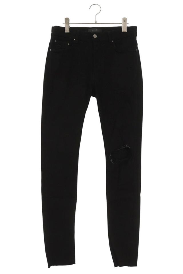 アミリ サイズ:30インチ ニークラッシュ スキニーデニムパンツ 中古 BS99