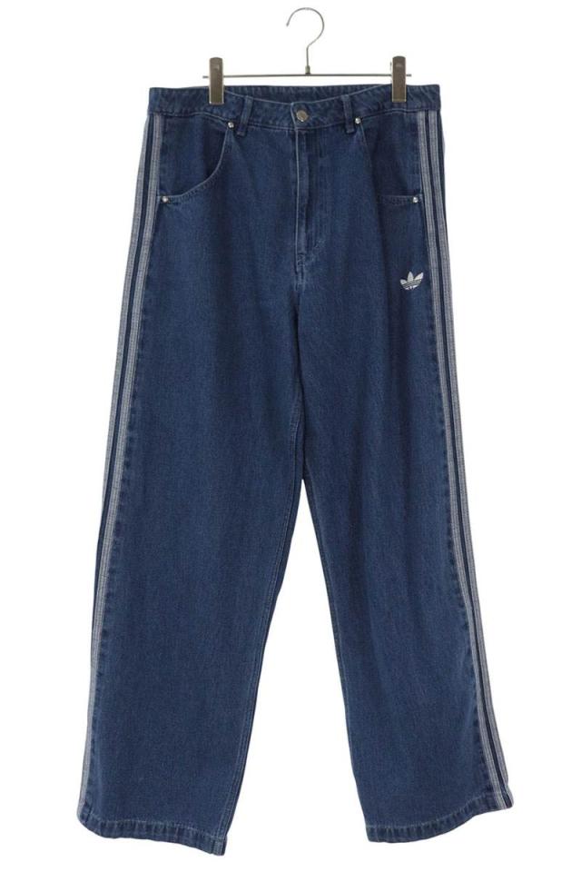 アディダス サイズ:35  JC6234 サイドラインデニムパンツ 中古 BS99