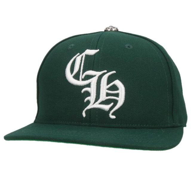 クロムハーツ サイズ:ONE SIZE  CH HAT CHロゴ刺繍ベースボール帽子 中古 GZ11