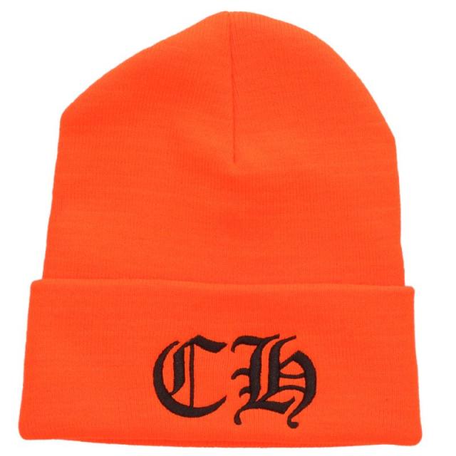 クロムハーツ サイズ:ONE SIZE  ACRYLIC WATCH CAP アクリルワッチキャップ CH刺繍アクリルビーニー 中古 GZ11