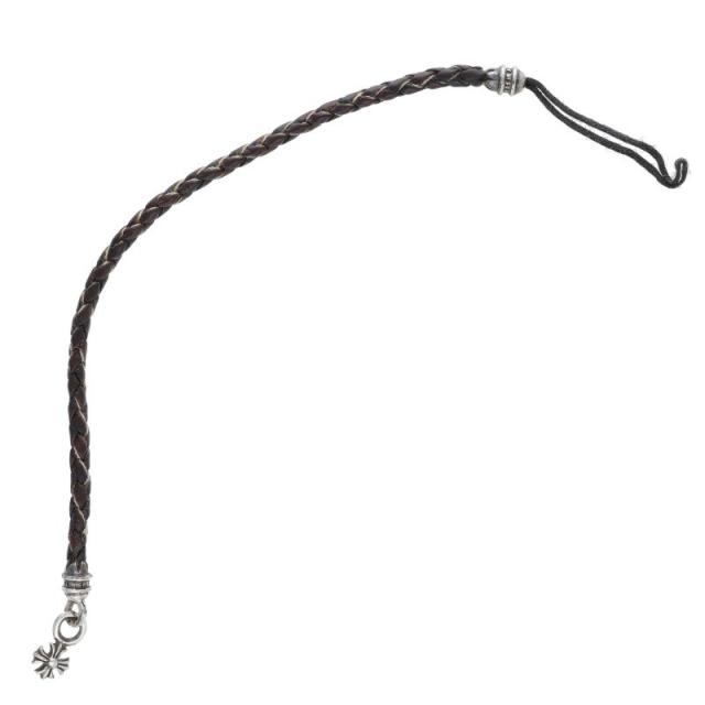 クロムハーツ   携帯ストラップ CHプラスチャーム付きレザー携帯ストラップ 中古 SS07