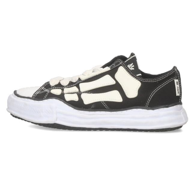 アミリ サイズ:43  C13FW701 PETERSON OG Sole Canvas Low-top Sneaker ダブルネーム ボーンズボリュームソールスニーカー 中古 SB01