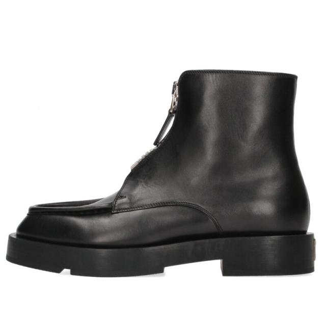 ジバンシィ サイズ:40.5  SQUARED ANKLE BOOT センタージップレザーブーツ 中古 BS99