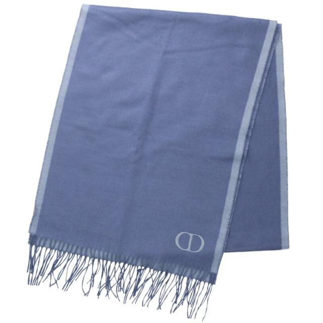 ディオール   93E0015DH001 ロゴ刺繍シルクマフラー 中古 BS99