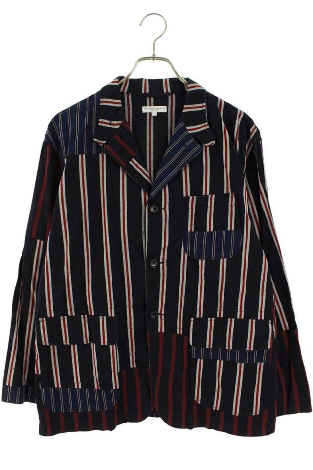 エンジニアードガーメンツ サイズ:S  LoiterJacket ストライプシャツジャケット 中古 BS99