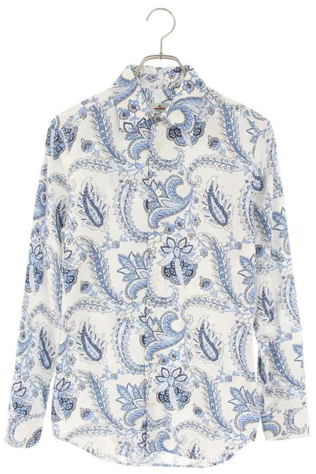 エトロ サイズ:37  231-11451-4721 ペイズリー総柄長袖シャツ 中古 BS99