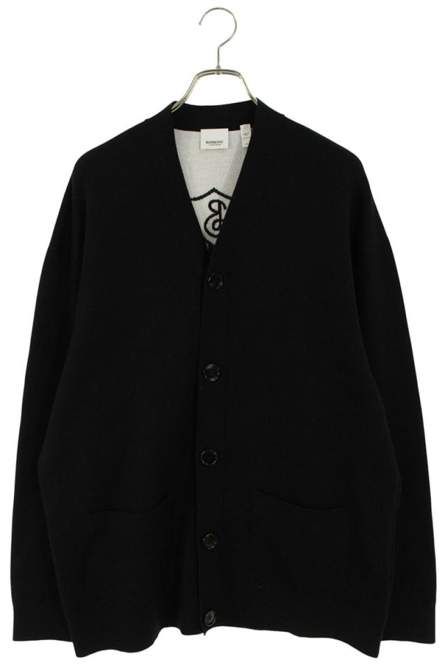 バーバリー サイズ:M  8071373 BクレストロゴVネックカーディガン 中古 BS99