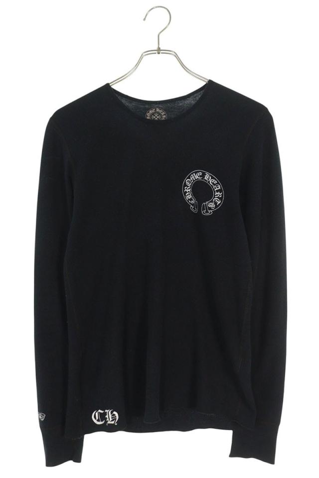 クロムハーツ サイズ:S  Thermal L S バックCHプリントサーマル長袖カットソー 中古 FK04