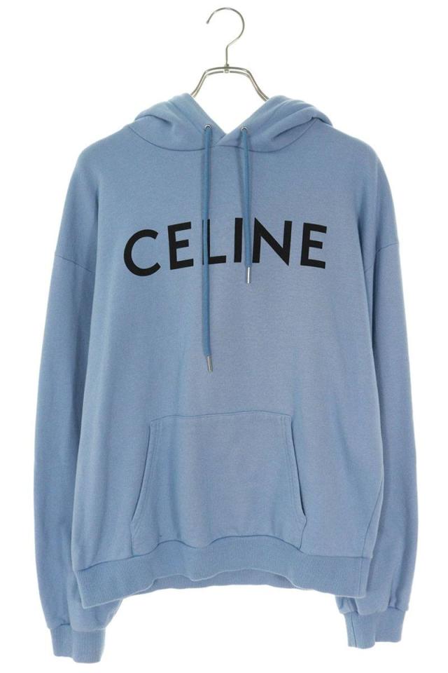 セリーヌ サイズ:L  2Y321670Q ロゴプリントルーズフィットパーカー 中古 SS13