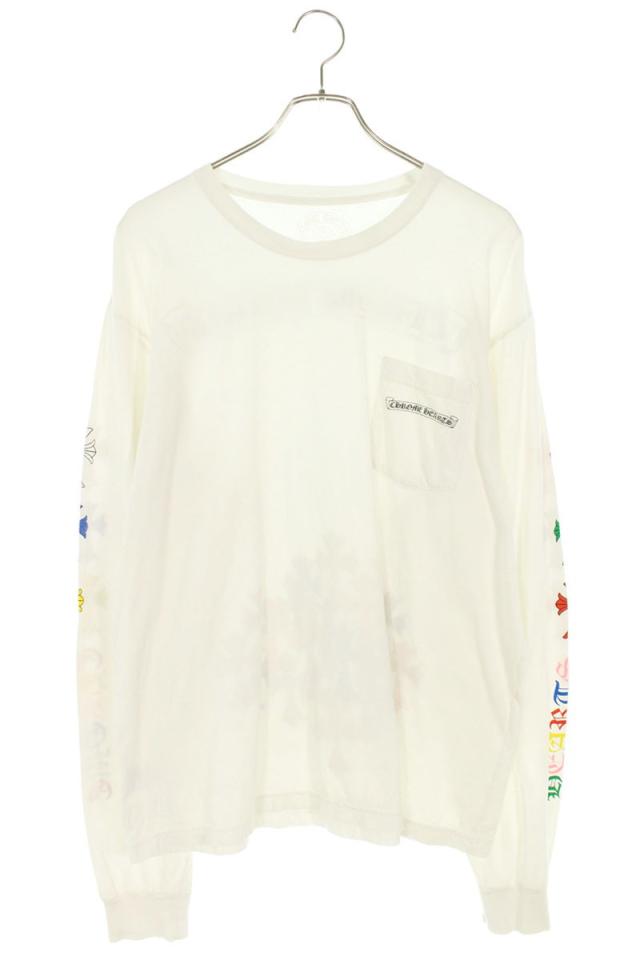 クロムハーツ サイズ:XL  MLTCOL CEM CRS LS マルチセメタリークロスプリント長袖カットソー 中古 SS07