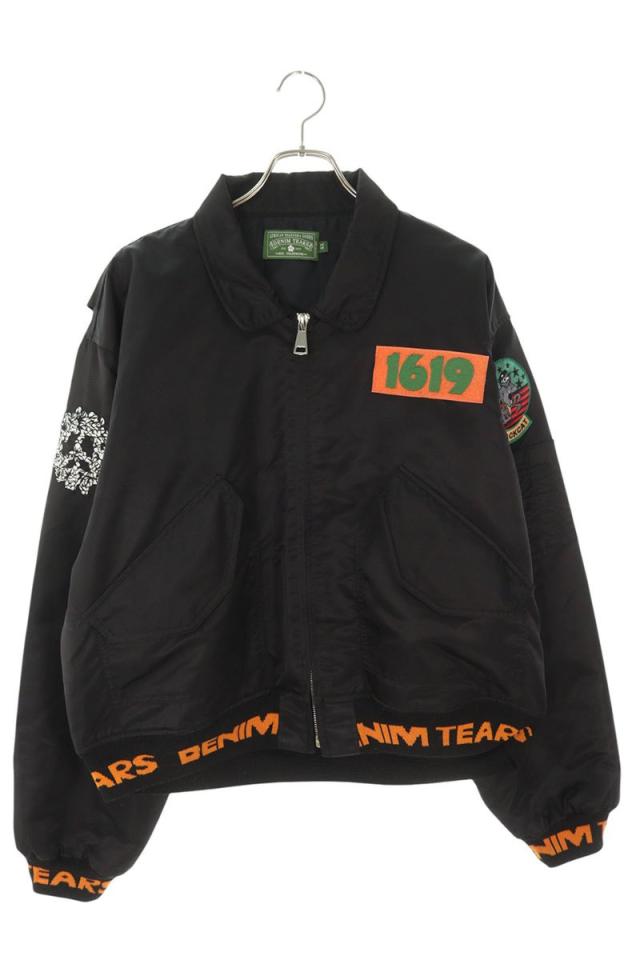 デニムティアーズ サイズ:XL  DT-A22-0000-001 1619ワッペンデザインナイロンボンバーブルゾン 中古 BS99