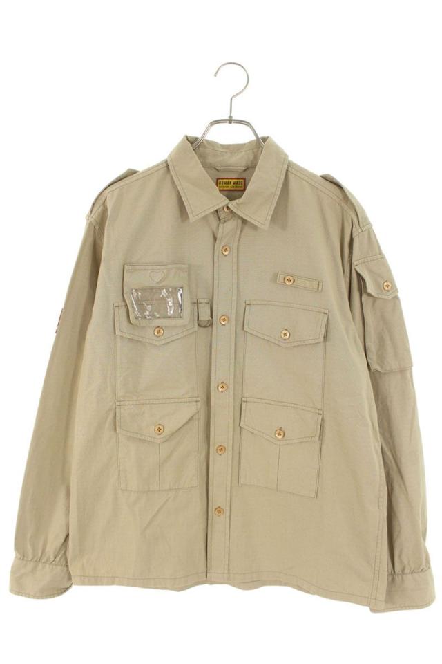 ヒューマンメイド サイズ:M  CAMERAMAN SHIRT HM30SH010 カメラマン長袖シャツ 中古 FK04