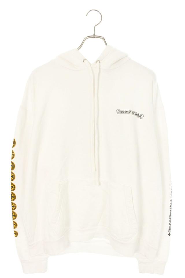 クロムハーツ サイズ:L  SWTSHRT PLV バックCHプラスプリントプルオーバーパーカー 中古 SS07