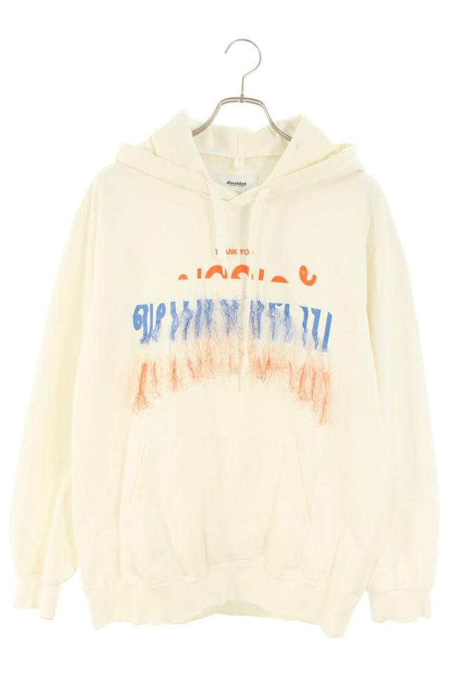 ダブレット サイズ:M  20AW35CS165 フリンジプルオーバーパーカー 中古 BS99