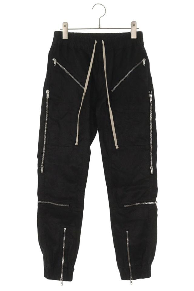 リックオウエンス サイズ:46  25SS  RU01E5368-TWL HEADON JOGGERS マルチジップリネンジョガーロングパンツ 中古 SS13