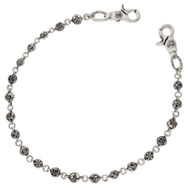 クロムハーツ   1MULTIBALL LONG-T 2クリップロング#2マルチボール シルバーウォレットチェーン 中古 SJ02