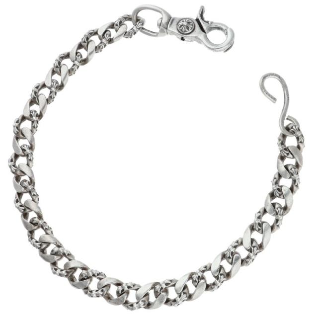 クロムハーツ サイズ:ロング  FANCY LONG-1 1クリップロングファンシー シルバーウォレットチェーン 中古 SS07