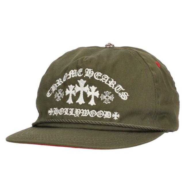 クロムハーツ   GAS STATION セメタリー刺繍キャップ帽子 中古 SJ02