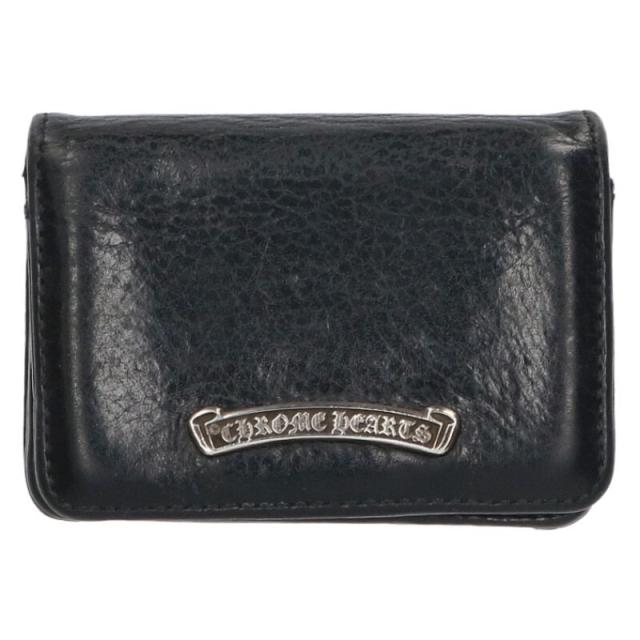 クロムハーツ   CRD CSE3PKTWDV1 アーチロゴプレート3ポケットレザーカードケース 中古 GZ11