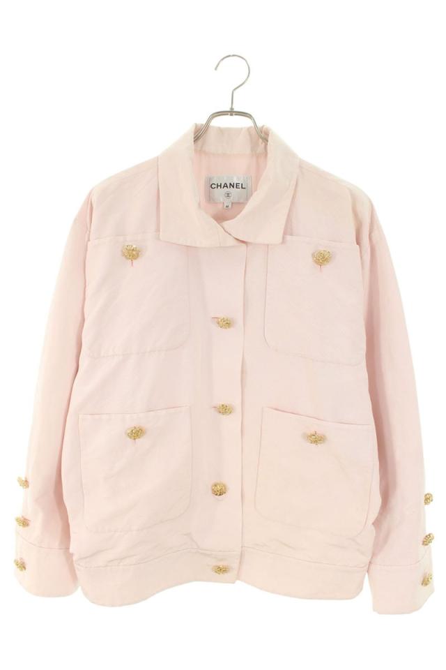 シャネル サイズ:40 P64419V60620 ココマークボタンコットンブルゾン 中古 SB01