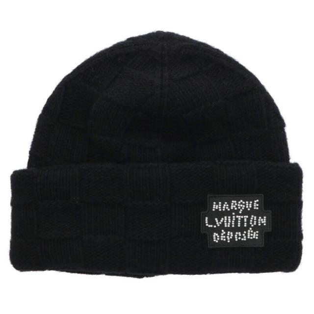 ルイヴィトン M7336A ダミエパールロゴビーニー帽子 中古 SS13
