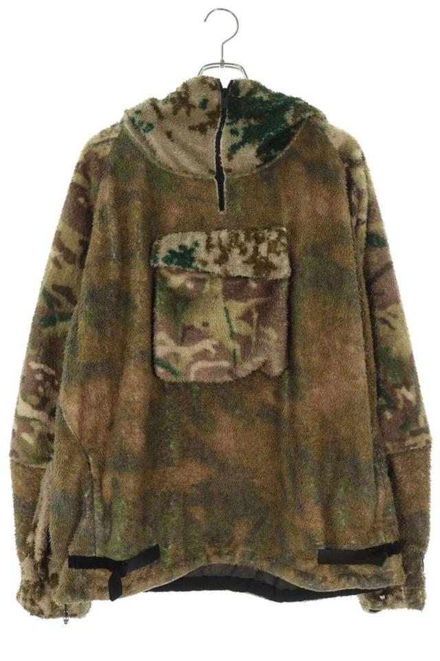 アリクス サイズ:M  Mixed Camo Polar Fleece Anorak カモ柄フリースアノラックブルゾン 中古 BS99