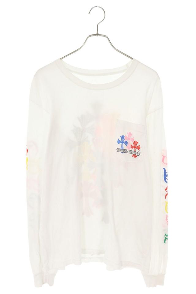 クロムハーツ サイズ:XL  MLTCOL CEM CRS LS マルチセメタリークロスプリント 長袖カットソー 中古 SS07