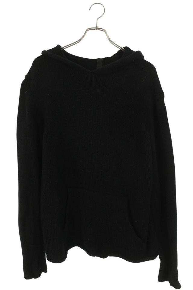 クロムハーツ サイズ:M パッチ付きクロス編み込みニットパーカー 中古 NO05