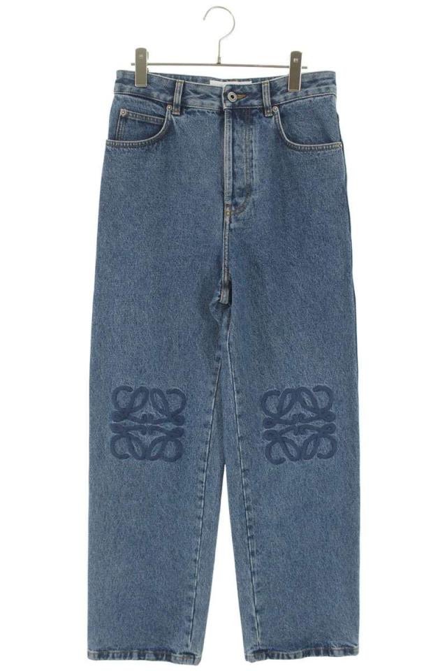 ロエベ サイズ:44  H526Y11WA6 アナグラム刺繍バギーデニムパンツ 中古 OM10