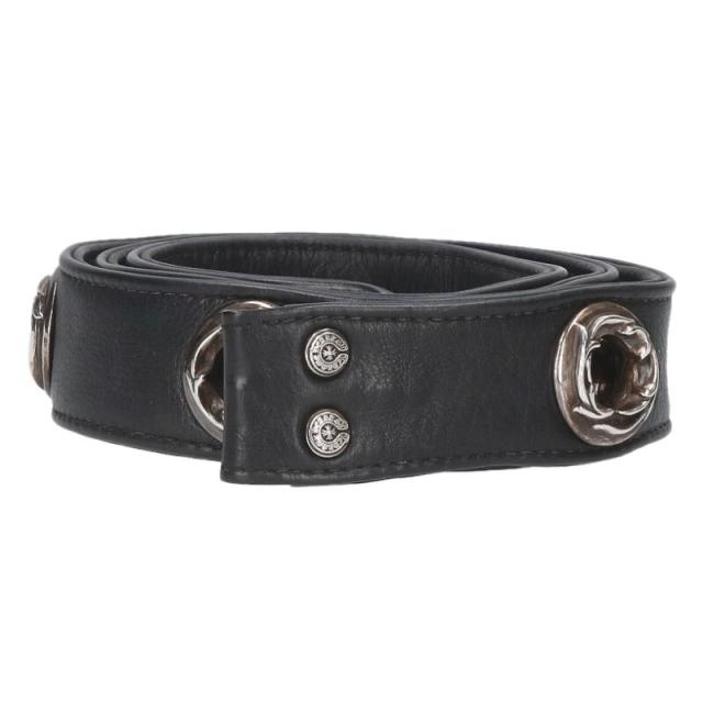 クロムハーツ サイズ:36  STRAP LG GROMMET ラージグロメット レザーベルト 中古 OK15