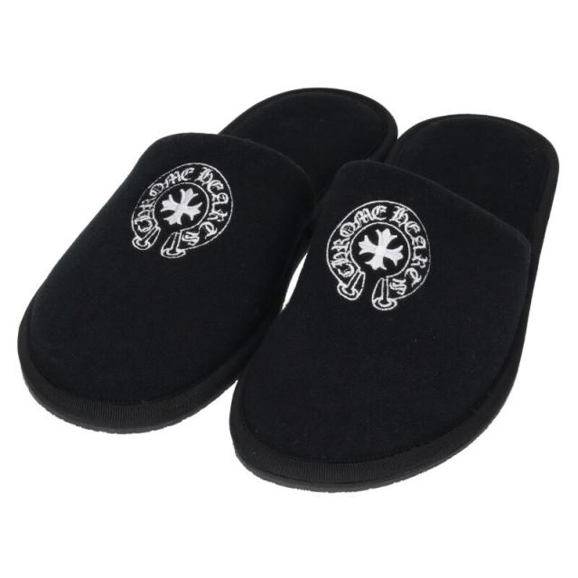 クロムハーツ サイズ:L  HOTEL SLIPPER ホースシュー刺繍ホテルスリッパ 中古 SS07
