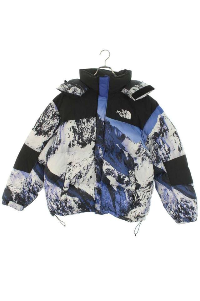 シュプリーム  ノースフェイス サイズ:L  17AW  The North Face Mountain Baltoro Jacket 総柄バルトロダウンジャケット 中古 OM10