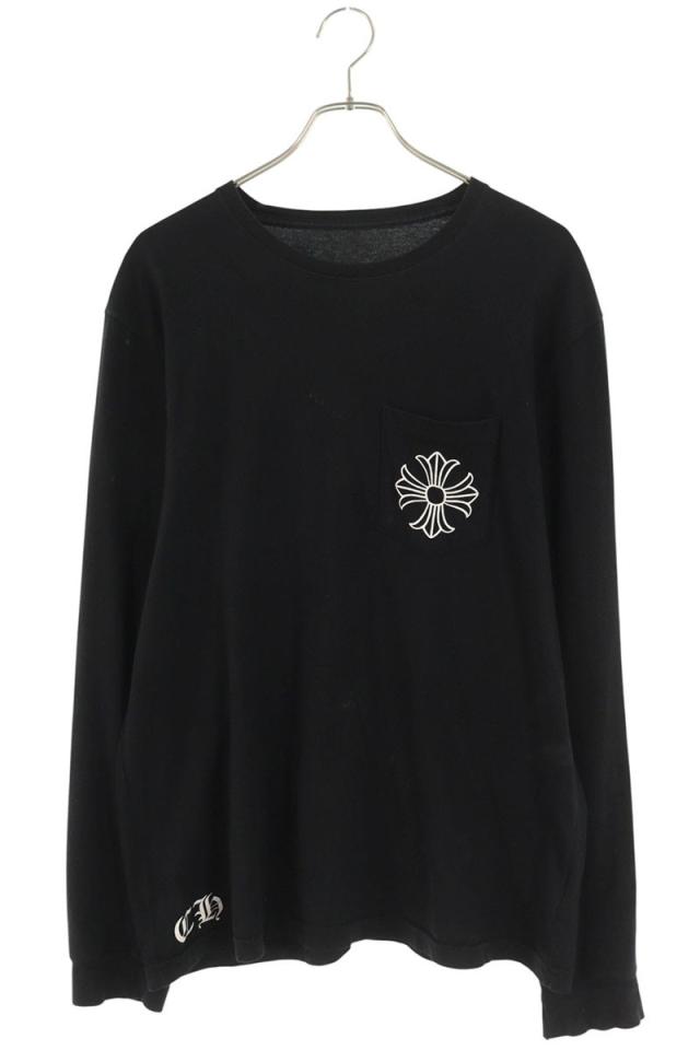 クロムハーツ サイズ:L  CH L S  1 CHプラスバックプリント長袖カットソー 中古 SS07