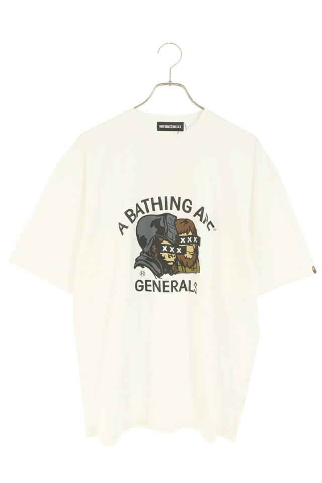 ゴッドセレクショントリプルエックス  アベイシングエイプ サイズ:XL  GX-A24-BAST-06 ロゴプリントTシャツ 中古 BS99