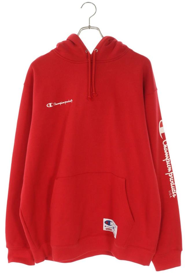 シュプリーム  チャンピオン サイズ:XL  16AW  Hooded Sweatshirt フーデッドプルオーバーパーカー 中古 OM10